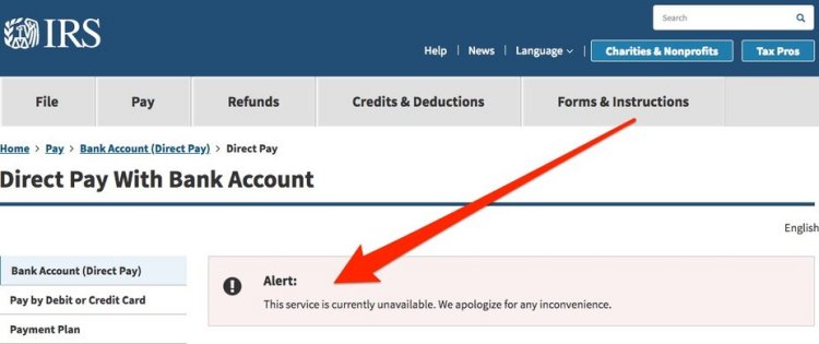 The IRS website for filing tax returns is experiencing technical issues ...